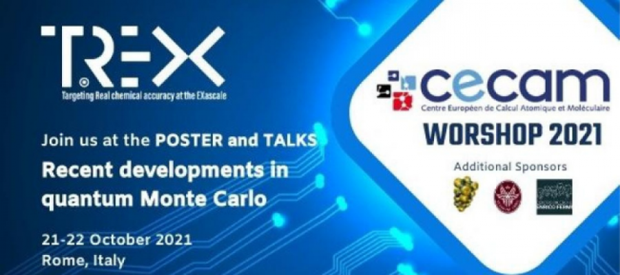 CECAM 2021 Workshop: Recent developments in quantum Monte Carlo | TREX